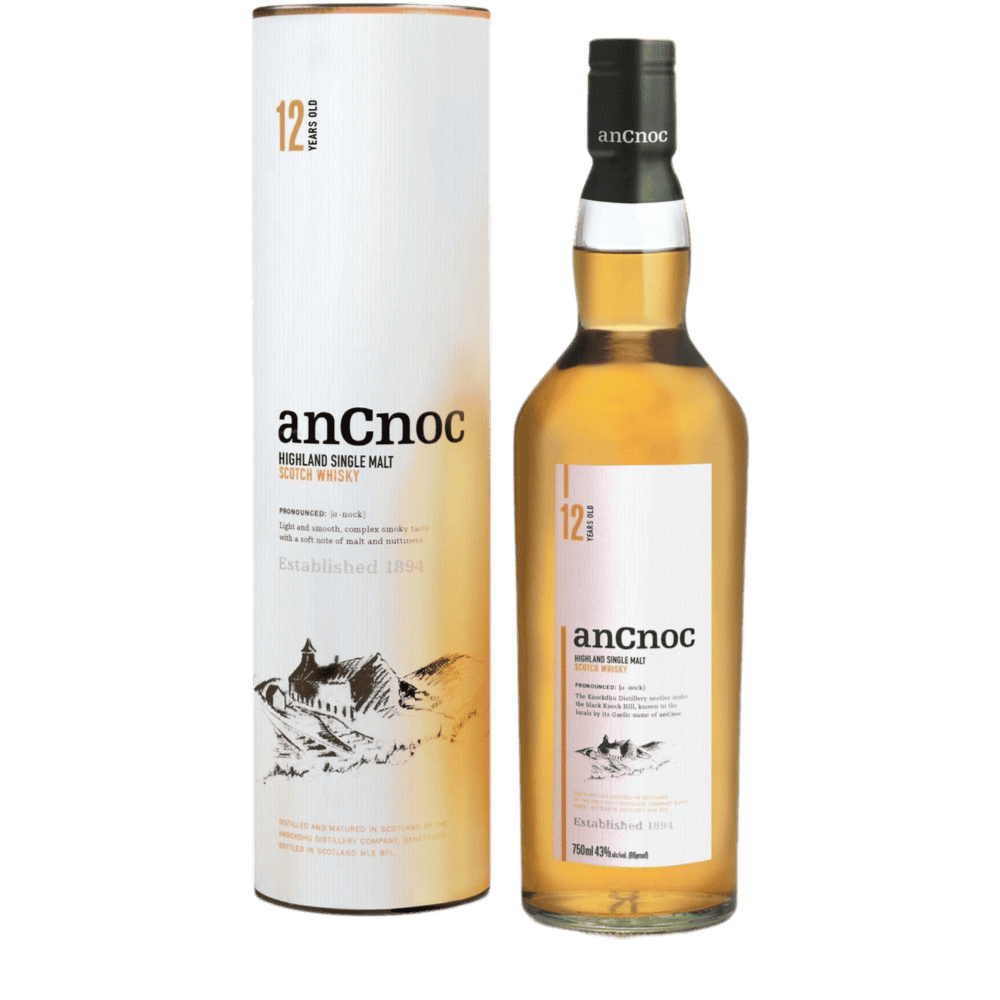 AnCnoc 12 Year Old Highland Single Malt Scotch Whisky - 750ML