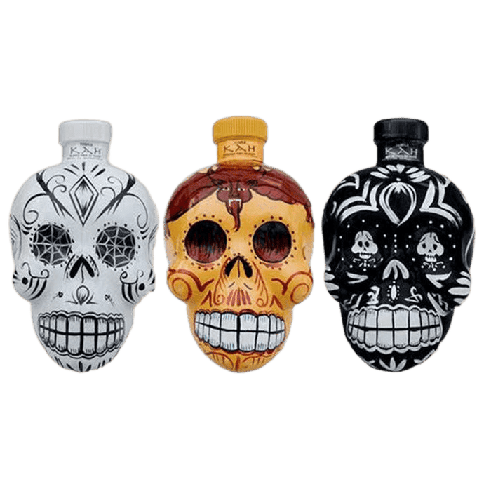 KAH Tequila Skull Bottle Collection - 750ML