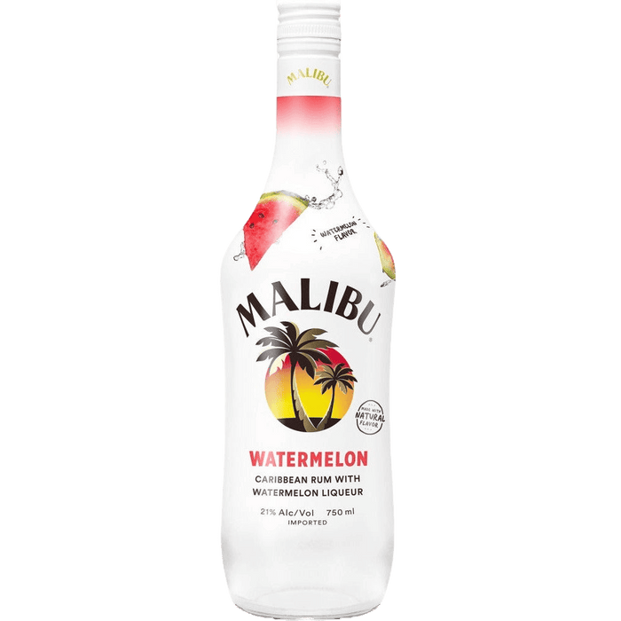 Malibu Flavored Caribbean Rum with Watermelon Liqueur - 750ML