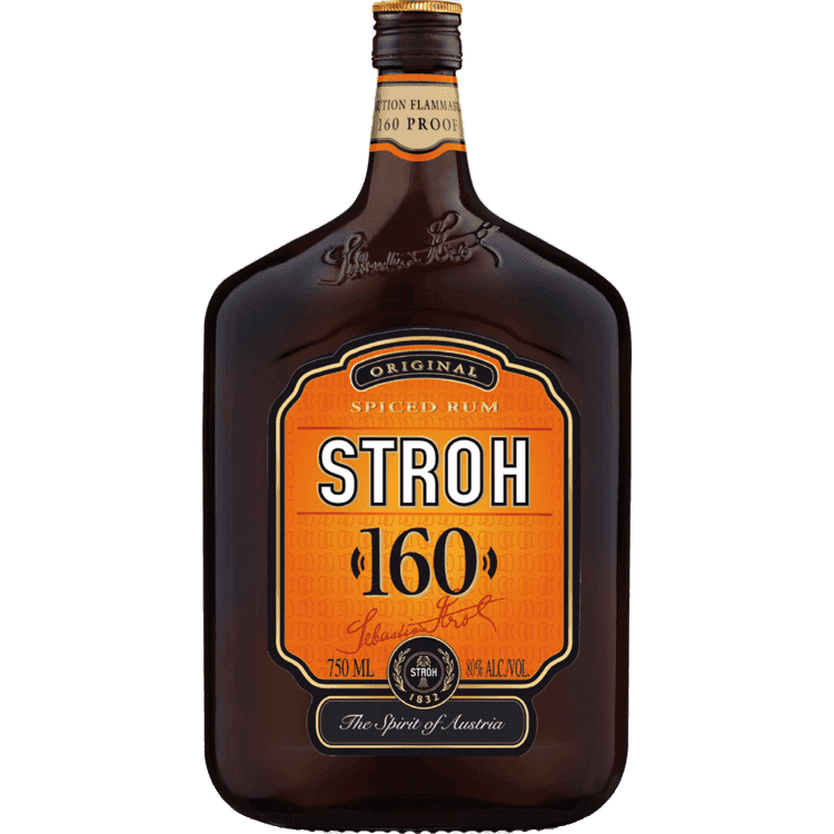 Stroh Spiced Rum 80 Original (80%, 160 Proof) - 750ML