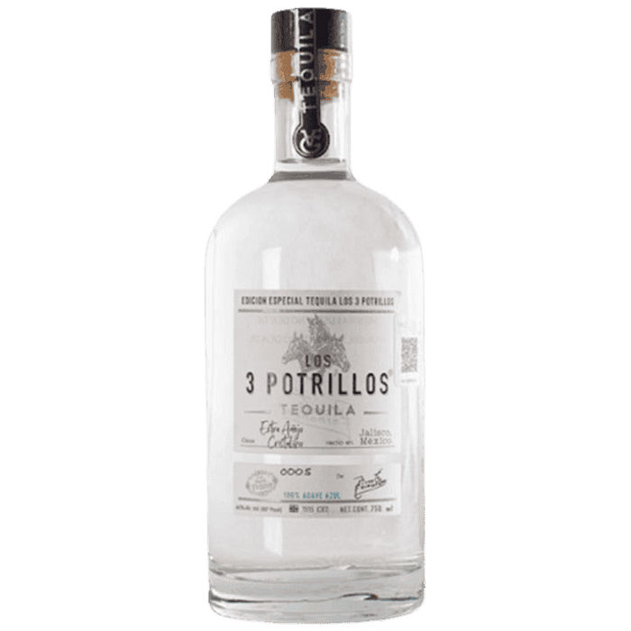 Tres Potrillos Tequila Triple Distilled Blanco - 750ML