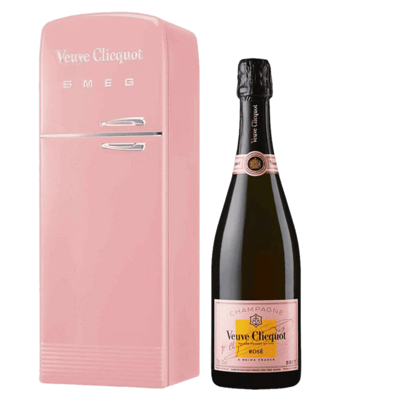 Veuve Clicquot Brut Rose With Smeg Fridge Gift Box - 750ML